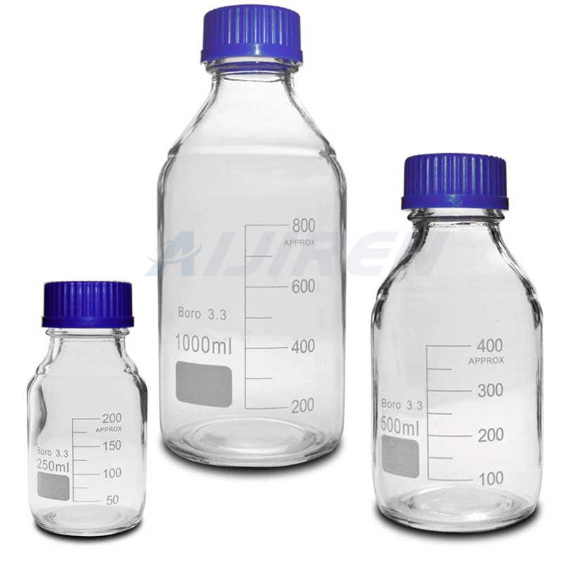 borosil 500ml reagent bottle GL45 screw cap for lab-Aijiren hplc lab vials